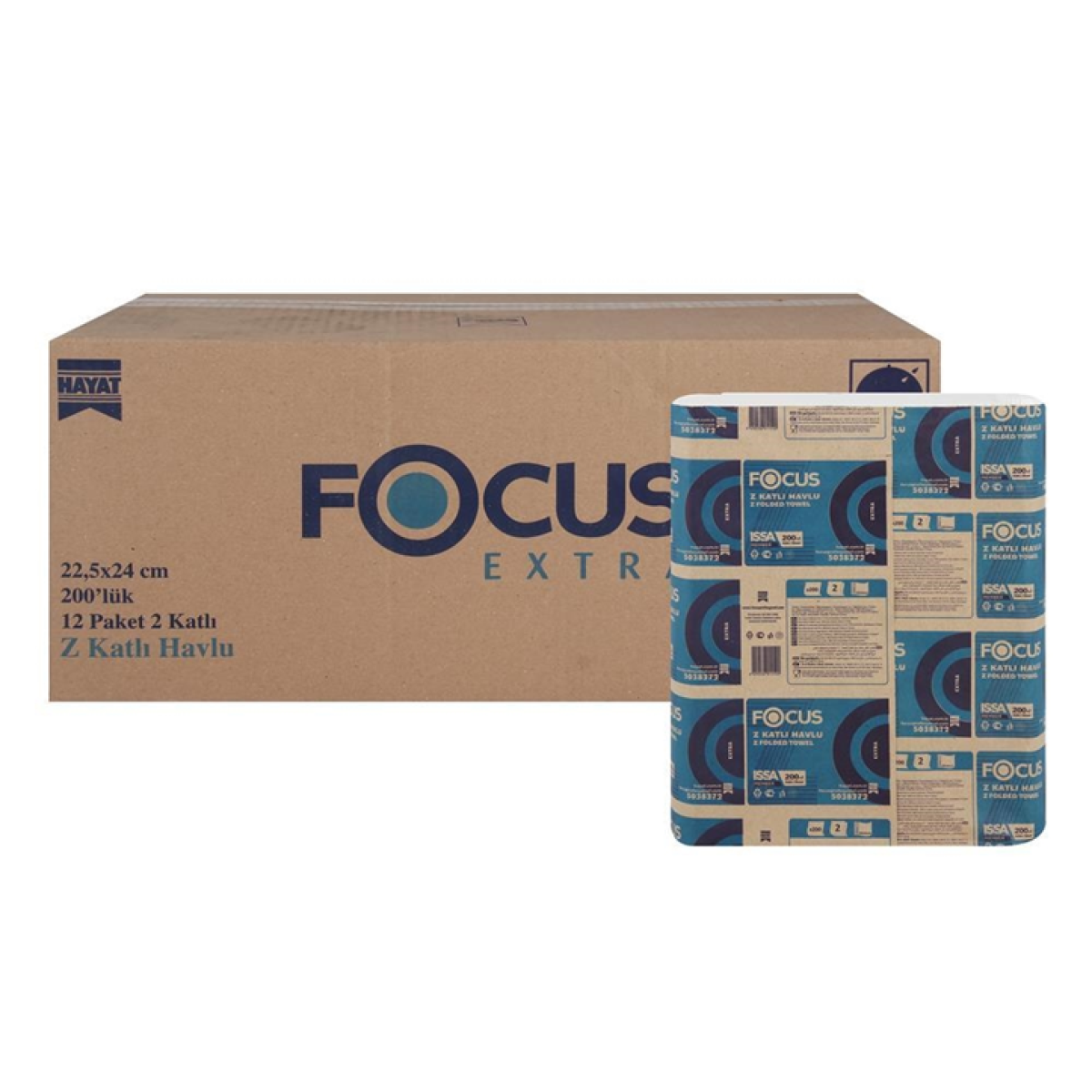 FOCUS Extra Z Katlı Havlu 22,5 x 24 cm