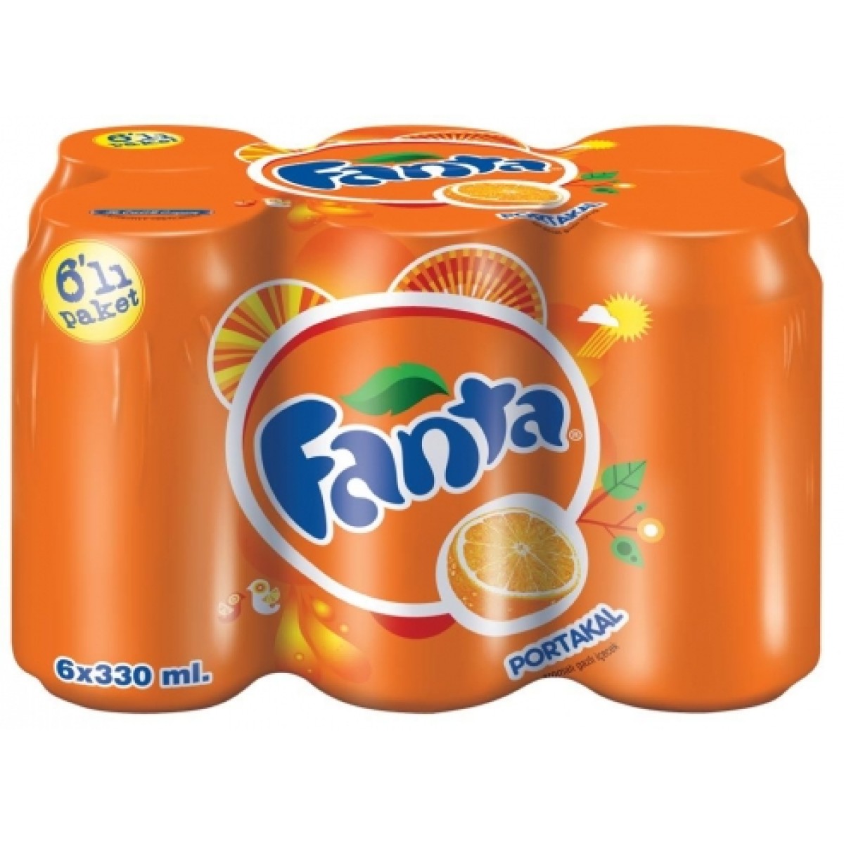 Fanta 330 ML 6'lı