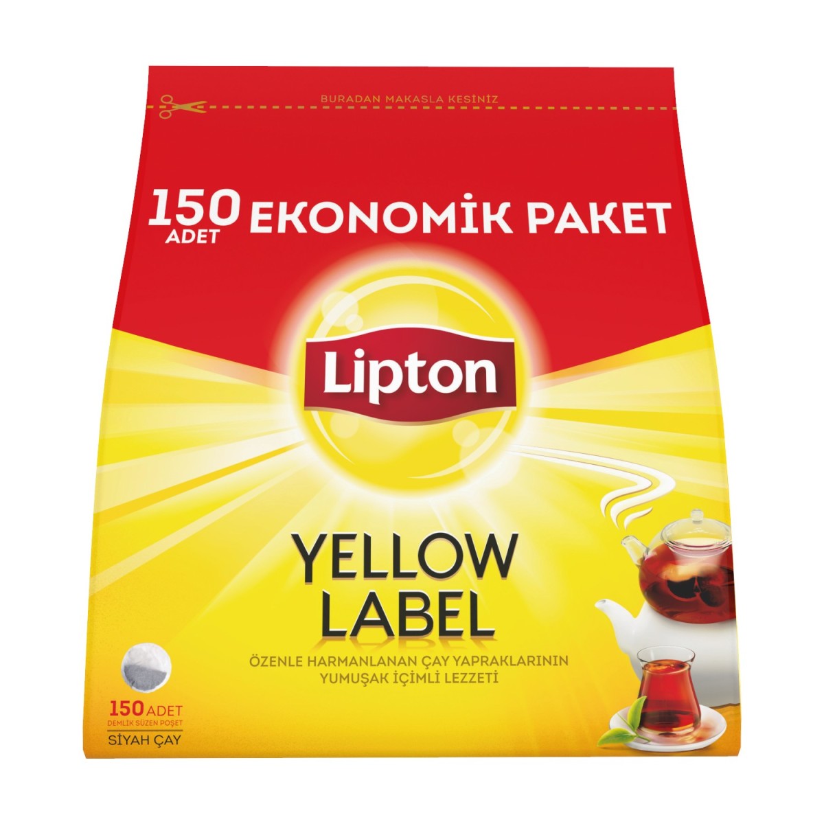 Lipton Yellow Lable 150'li Demlik Poşet